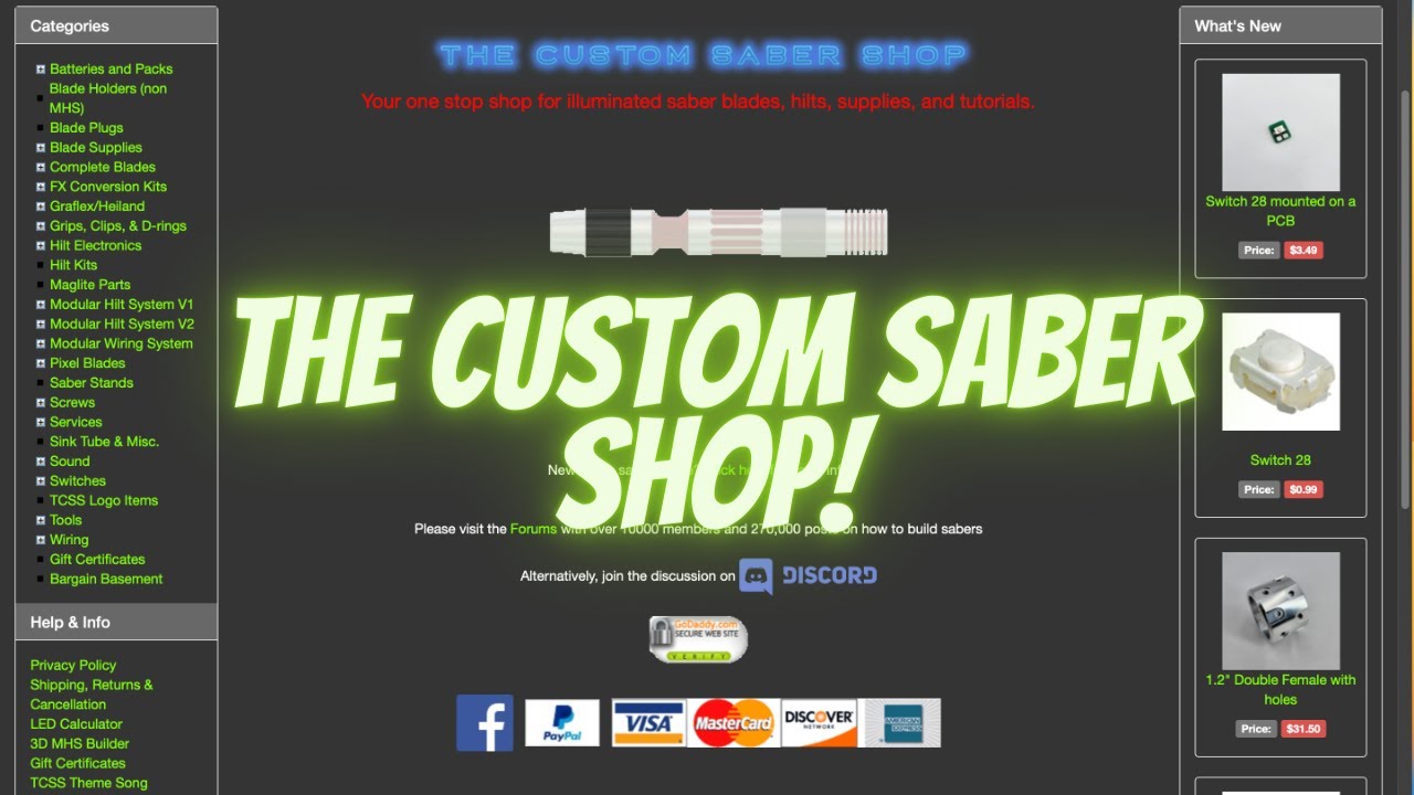 The Custom Saber Shop! - YouTube
