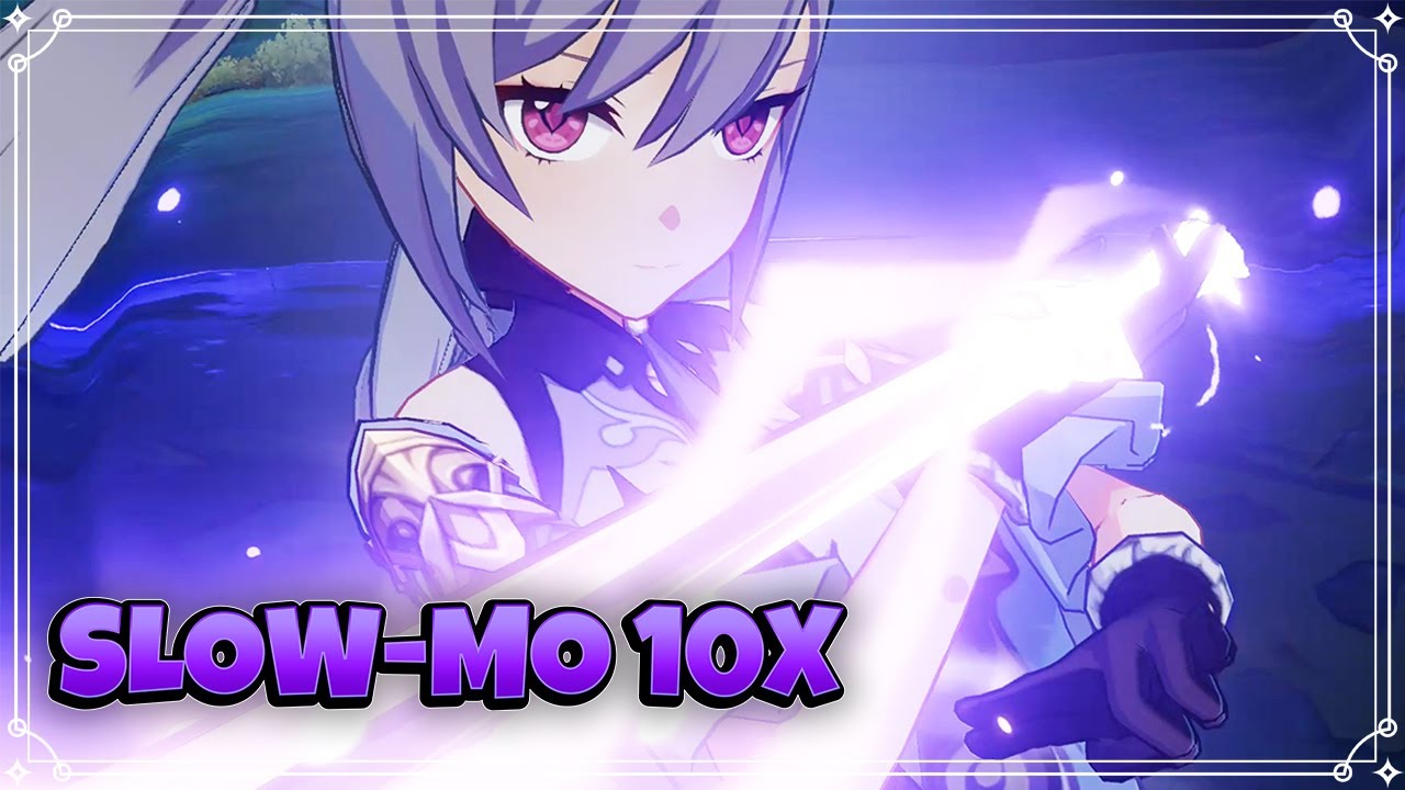 Keqing in 1000% Slow Motion animation - Genshin Impact - YouTube