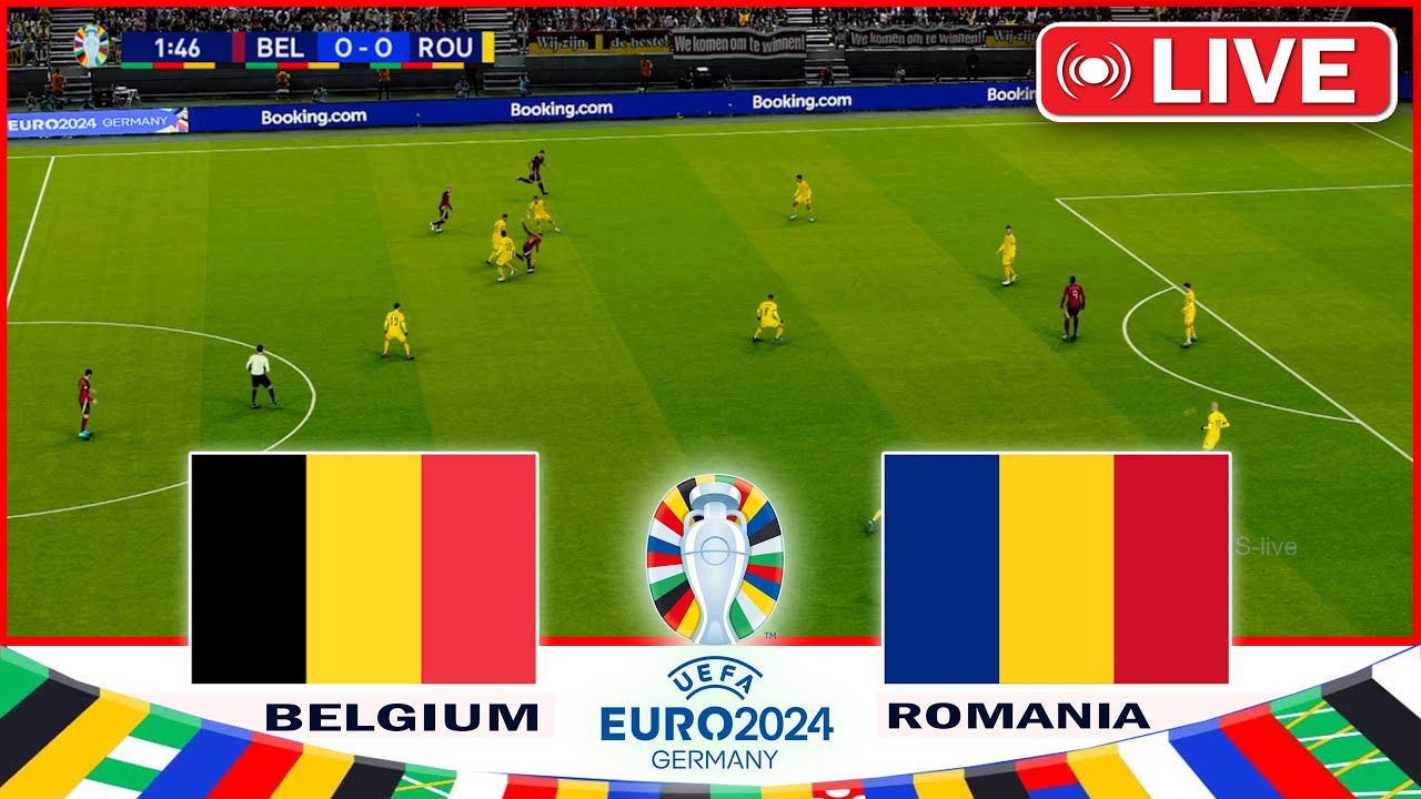 🔴LIVE : Belgium vs Romania | UEFA Euro Cup 2024 | Match Live Today ...