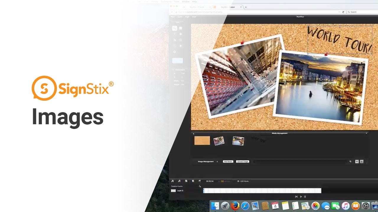 Adding images and graphics onto a sign - YouTube