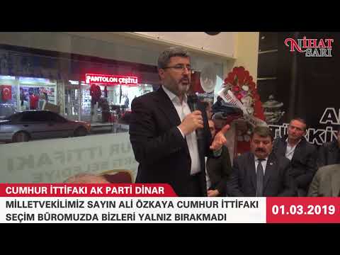 MV. AV. ALİ ÖZKAYA CUMHUR İTTİFAKI AK PARTİ DİNAR SEÇİM BÜROMUZU ZİYARET ETTİ