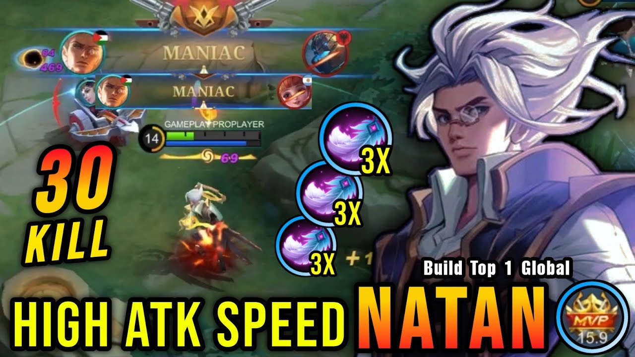 30 Kills!! 3x Feather of Heaven on Natan is Deadly!! - Build Top 1 ...