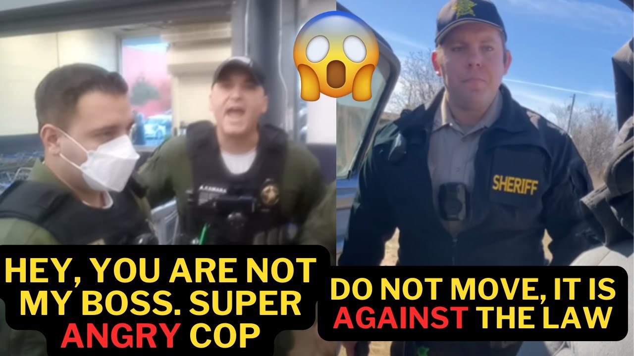 I Said Do Not move it is against the law| Super angry cops| First Amendment audit cops videos ...
