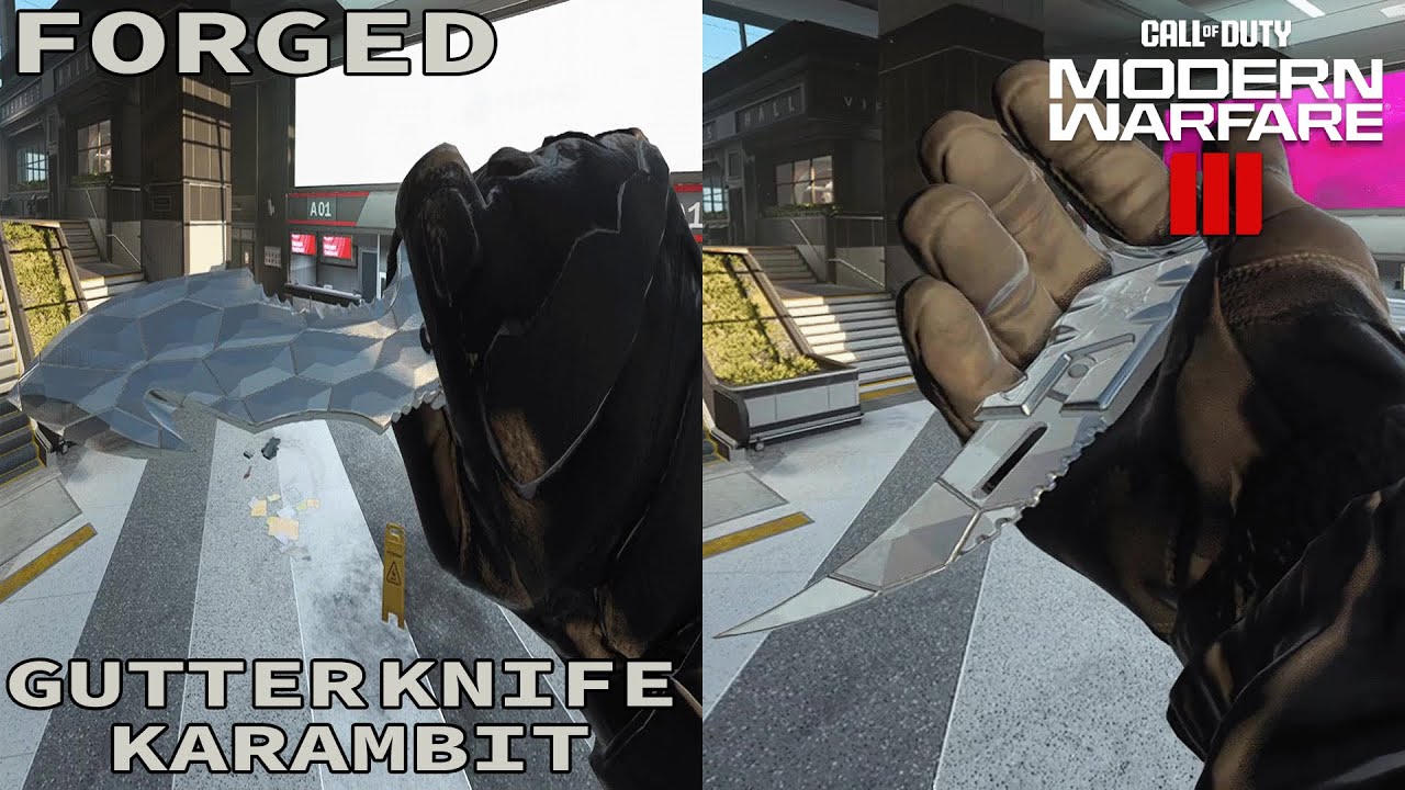 UNLOCKING FORGED ON THE GUTTER KNIFE & KARAMBIT! - COD MW3 MULTIPLAYER ...