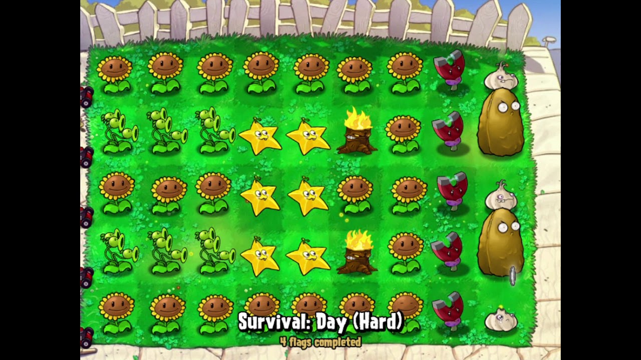 Plants vs zombies, hard 6 - YouTube