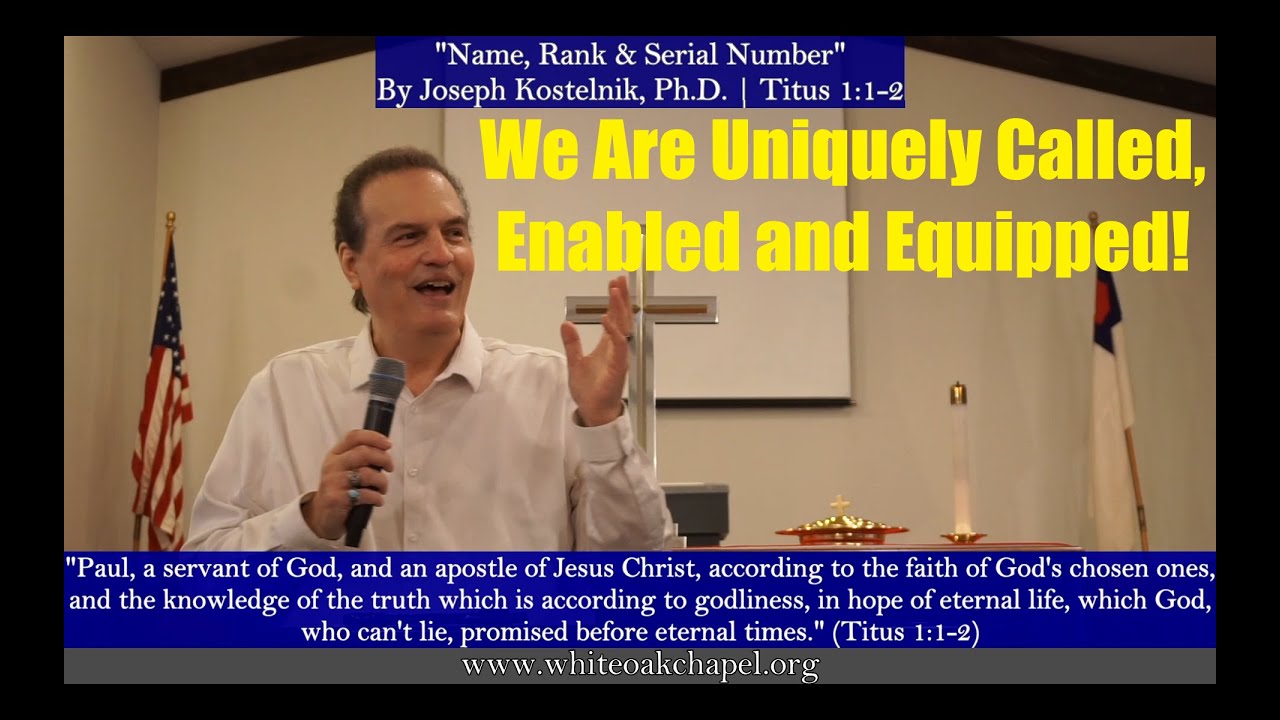 "Name, Rank & Serial Number" by Joseph Kostelnik, Ph.D. - YouTube