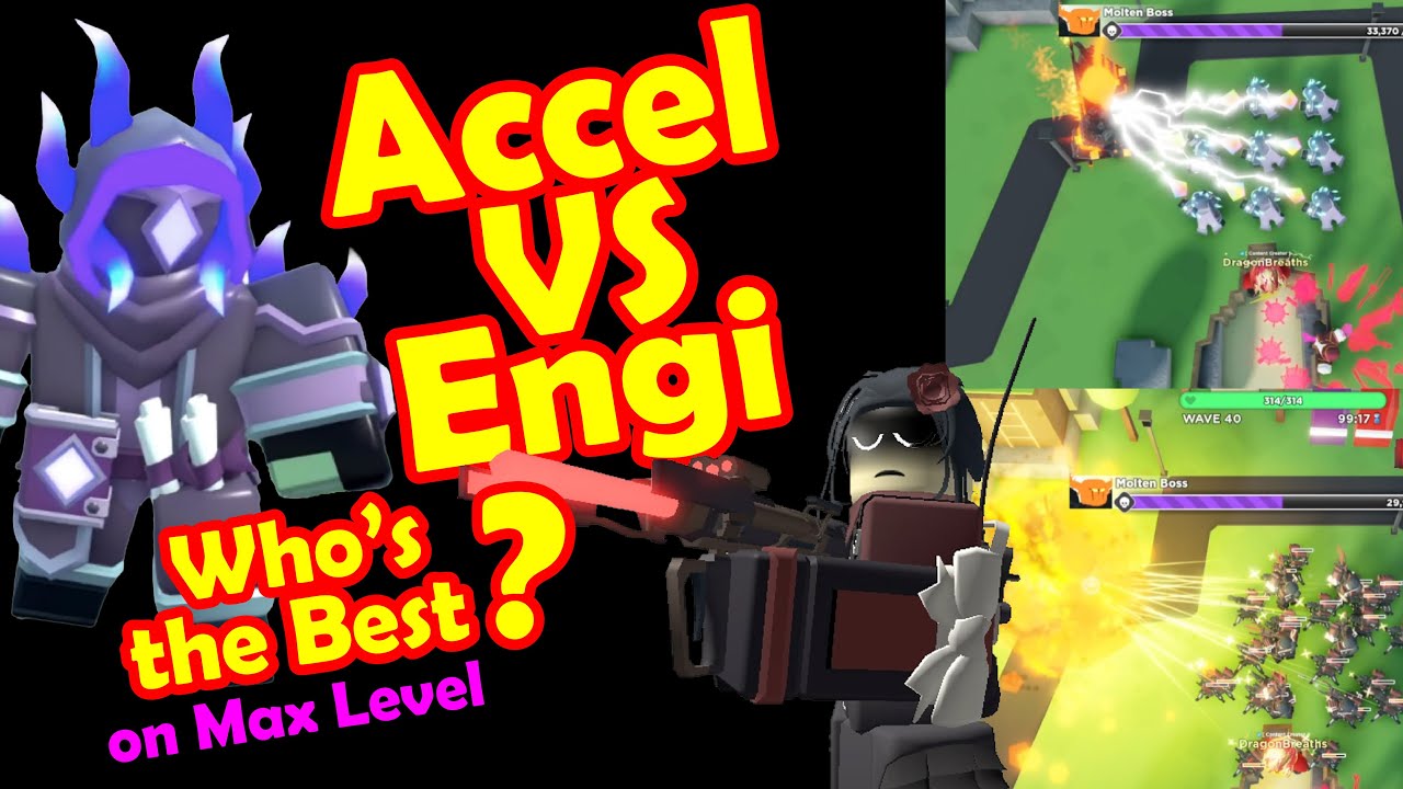 tds accelerator vs engineer Who's better Tower Defense Simulator Roblox ...