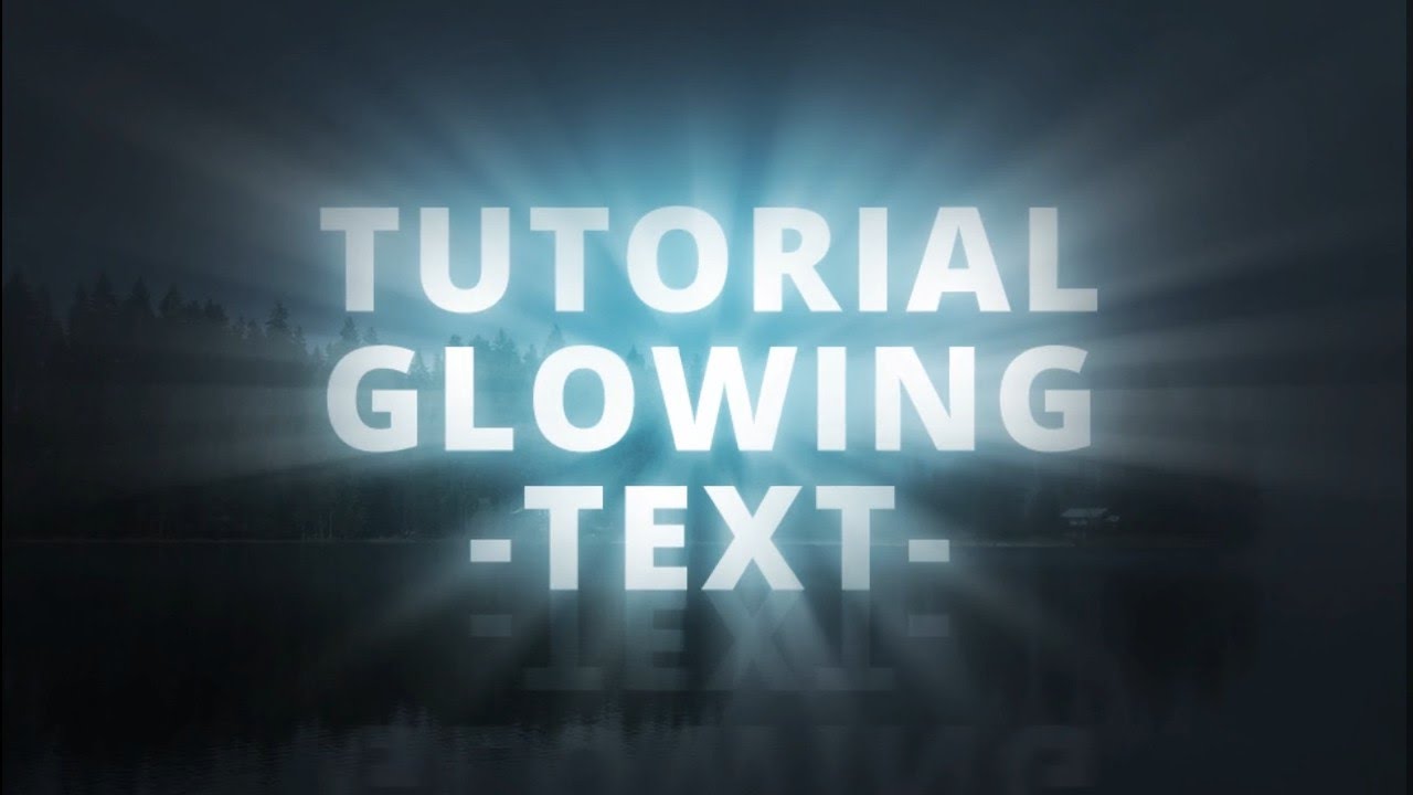 Tutorial glowing text Photoshop(2) - YouTube