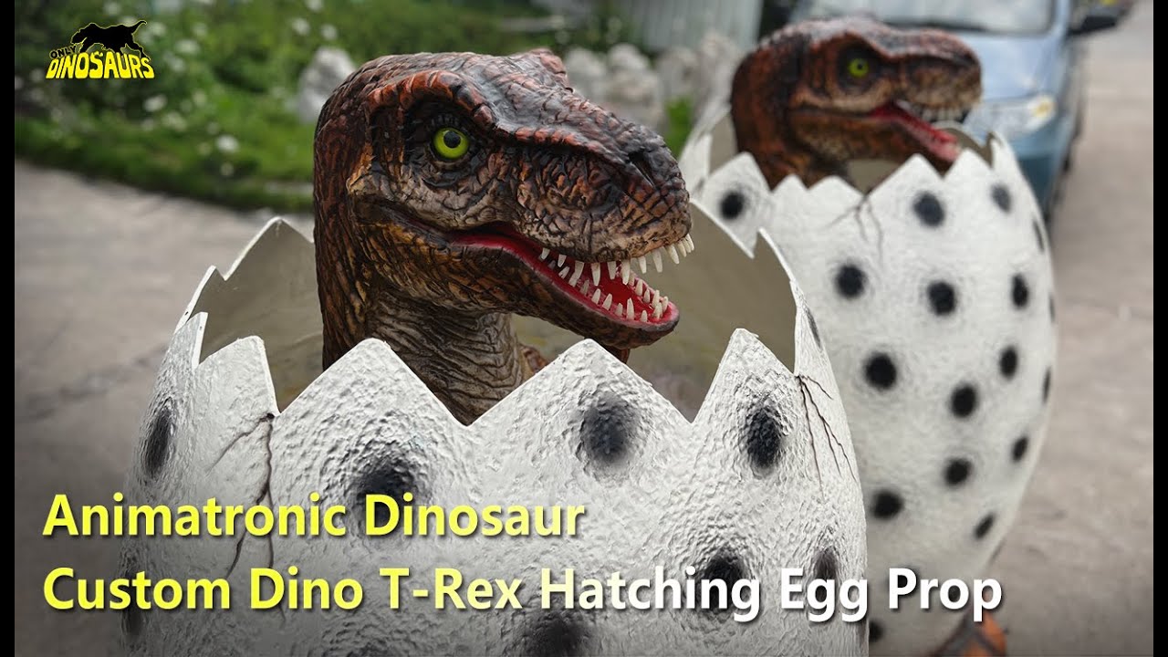 Custom Dino T Rex Hatching Egg Prop For Park | Animatronic Dinosaur ...