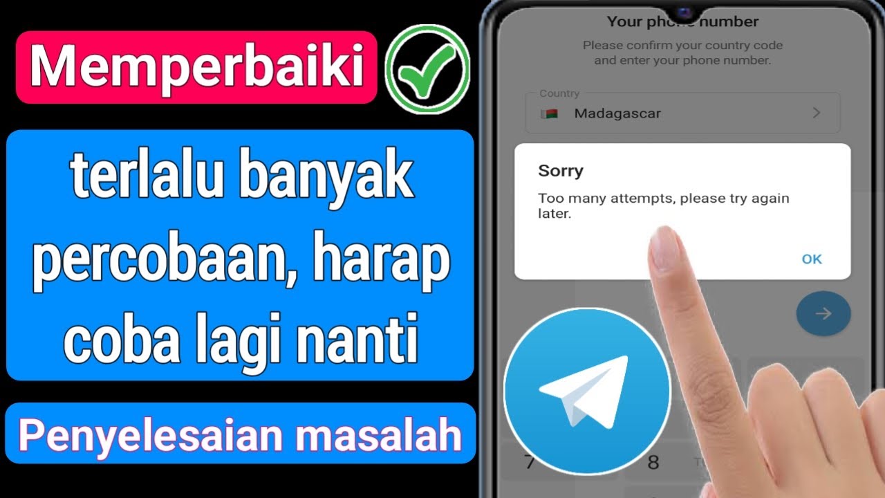 Perbaiki Telegram Terlalu Banyak Mencoba Silakan Coba Lagi Nanti ...