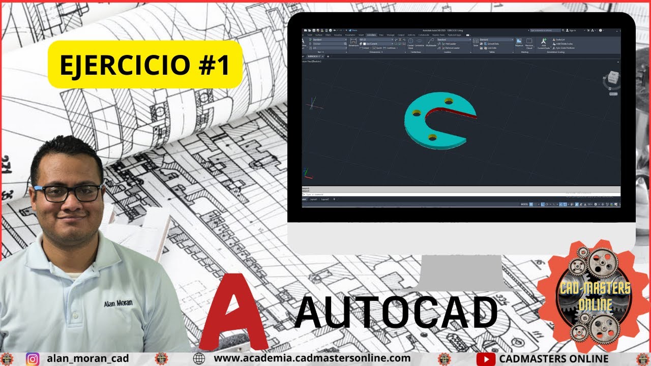 🌟 Domina el Modelado 3D en AutoCAD: Práctica #1🔶 - YouTube