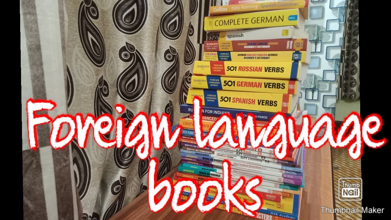 My updated foreign language books collection. - YouTube