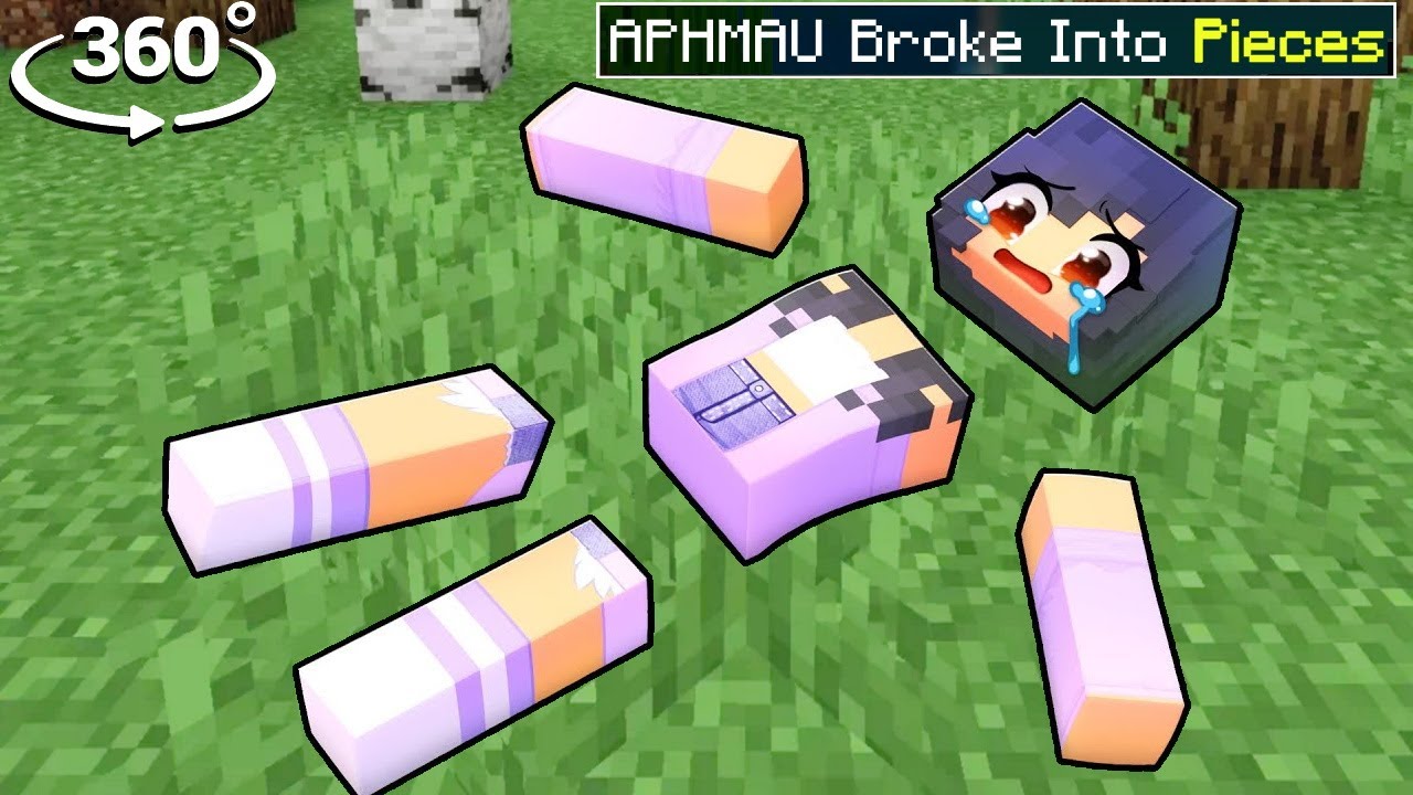 Aphmau Broke INTO PIECES In Minecraft! 360° - YouTube
