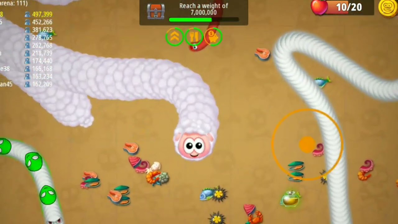 Sheep 🐑 worm Battle game #gameplay WormZone.io - YouTube