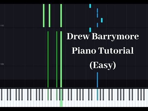 Drew Barrymore - Bryce Vine (Piano Tutorial) (Easy) - YouTube