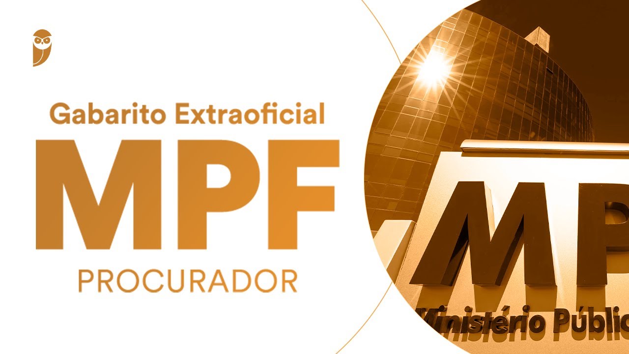 Gabarito Extraoficial Procurador MPF - YouTube