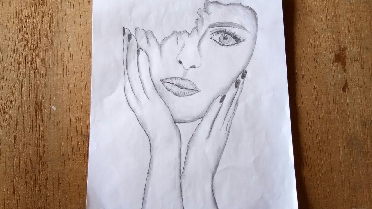 How to draw broken face// how To draw girl broken face - YouTube