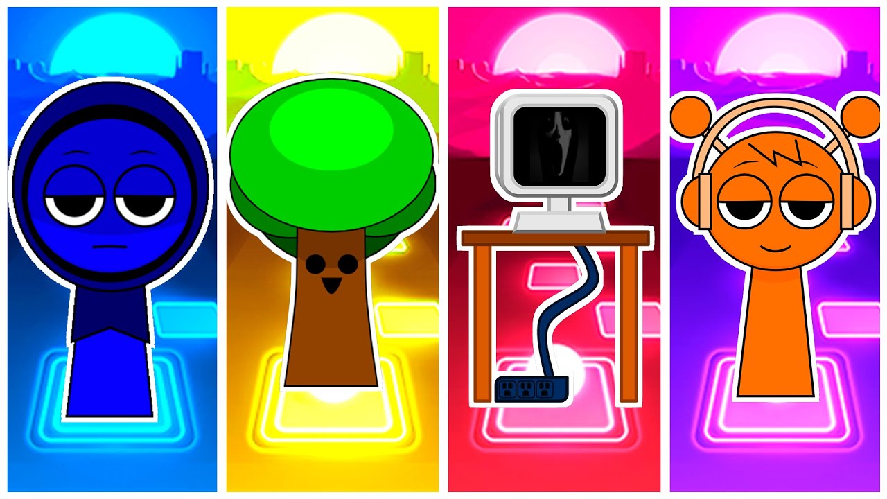 JEVIN vs Mr. TREE vs Mr. FUN COMPUTER vs OREN- TILES HOP EDM RUSH # ...