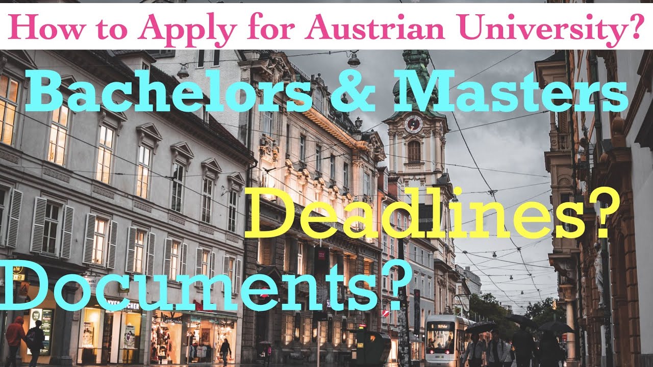 How to Apply for Austrian University? | Austria Masters & Bachelors ...