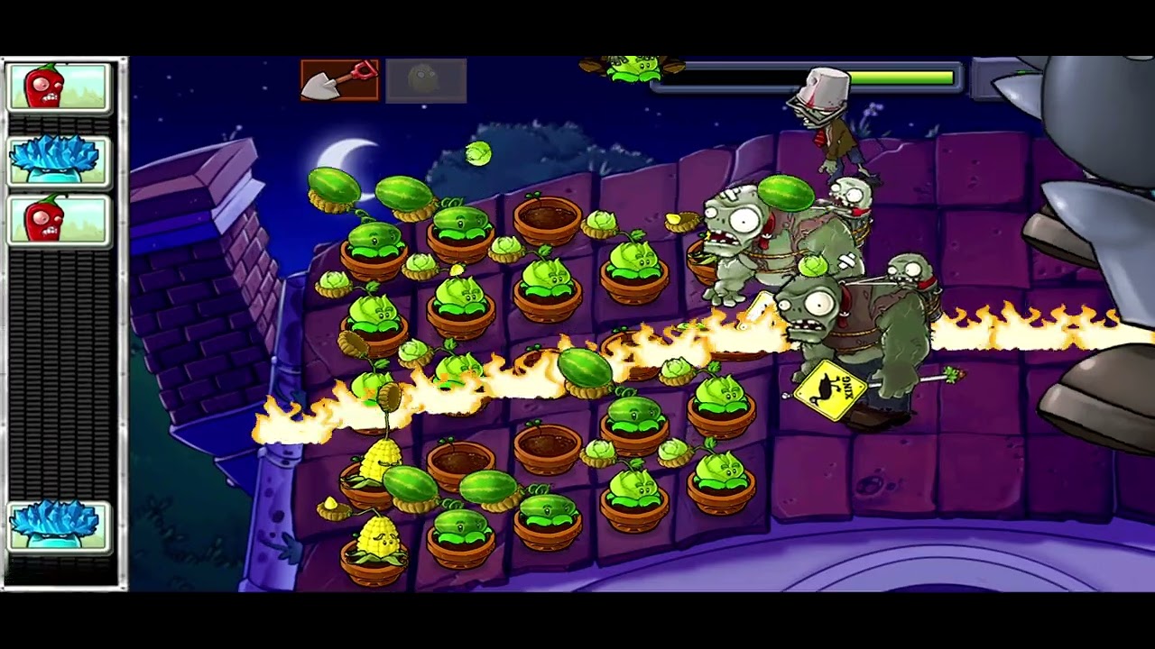 Plants vs Zombies Roof 10 - YouTube