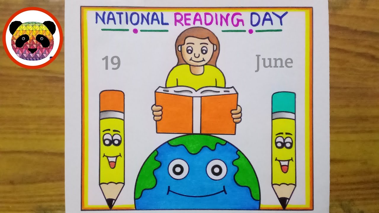 National Reading Day Drawing / Vayana Dinam Poster / Vayana Dinam ...