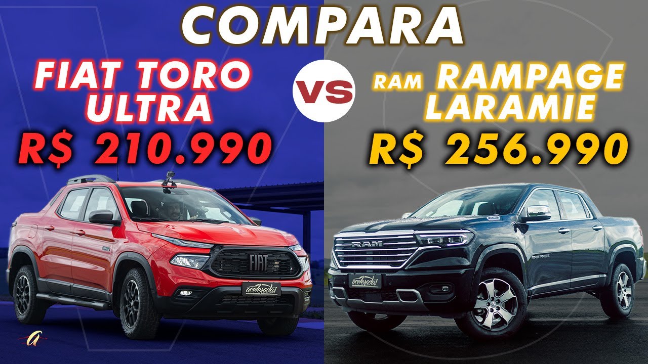 RAM RAMPAGE VALE R$ 46 MIL A MAIS QUE A FIAT TORO OU É O MESMO CARRO ...