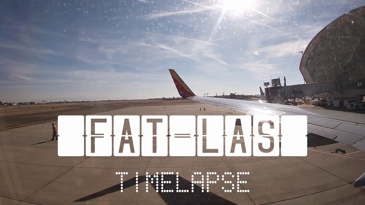 Fresno, CA (FAT)- Las Vegas, NV (LAS) flight on Southwest. Time-lapse ...
