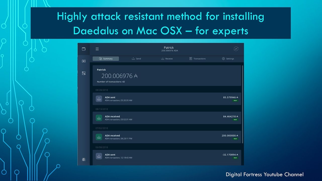 Mac OSX - Highly attack resistant Daedalus installation method for experts. (September 2018 ...