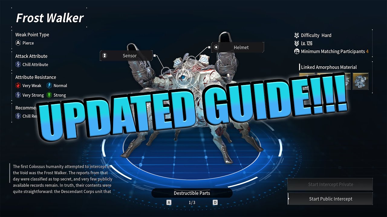 Updated Frost Walker Guide | The First Descendant - YouTube