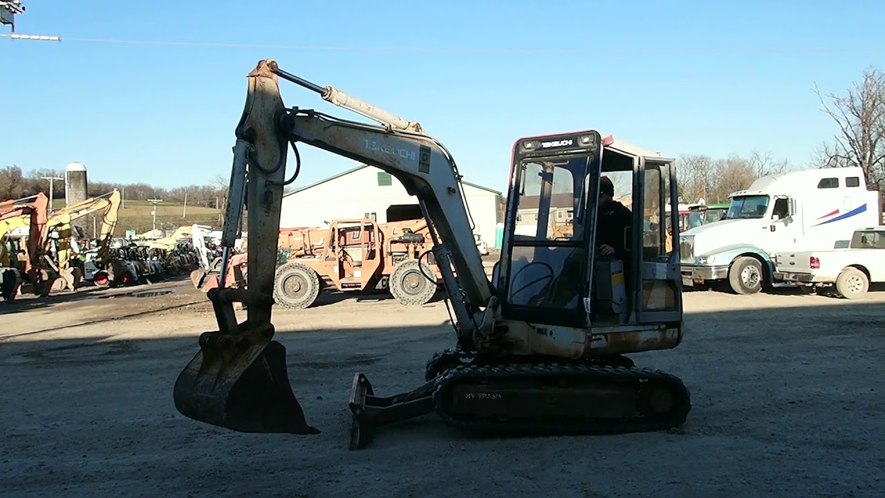 1998 TAKEUCHI TB035 Mini Excavator For Sale - YouTube