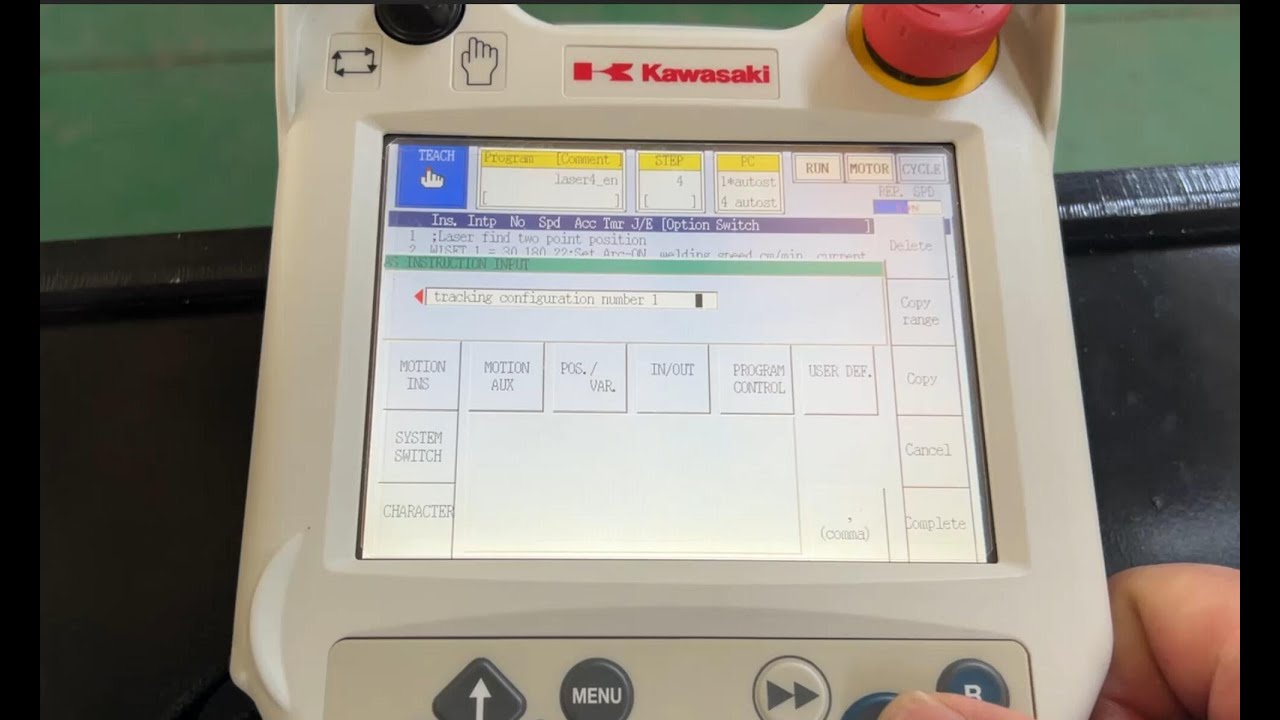 13 How to Edit and Change Programs in Kawasaki Controllers - YouTube
