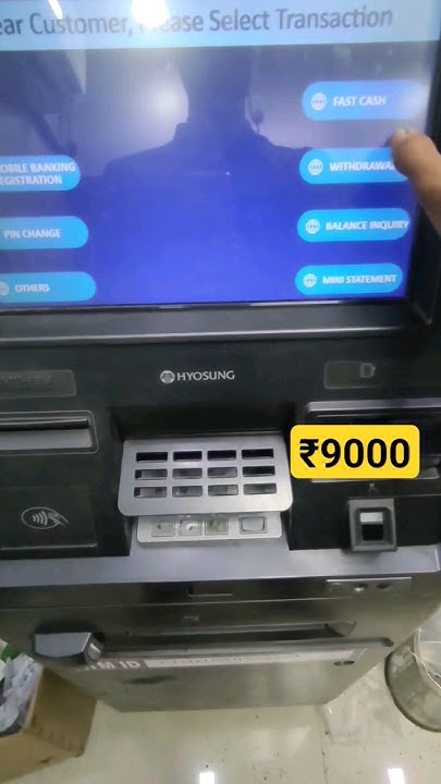 ₹9000 Cash Withdrawl in Sbi Atm #shorts - YouTube