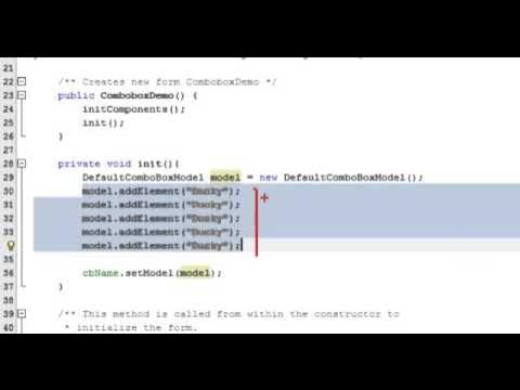 Lesson 14 Java Swing Combobox 1 - YouTube