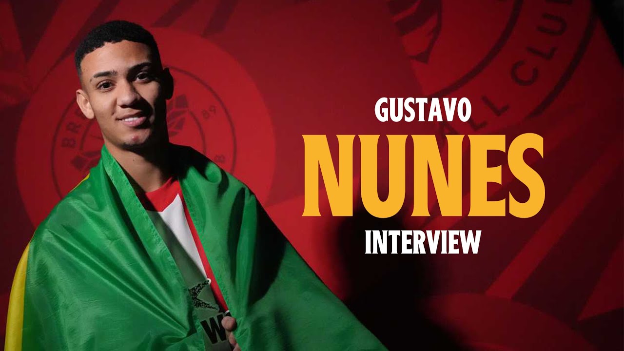 GUSTAVO NUNES | FIRST INTERVIEW AS A BRENTFORD PLAYER 🇧🇷🐝 - YouTube