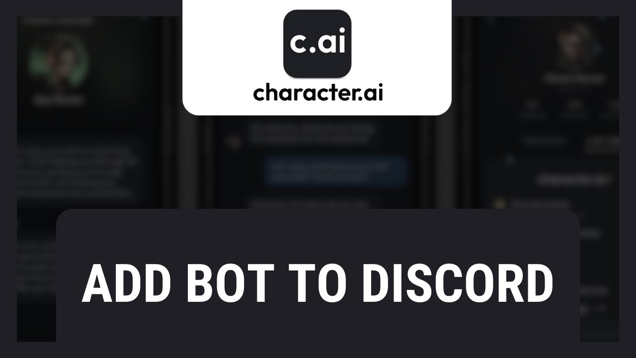 How to Put c.ai on Discord - YouTube