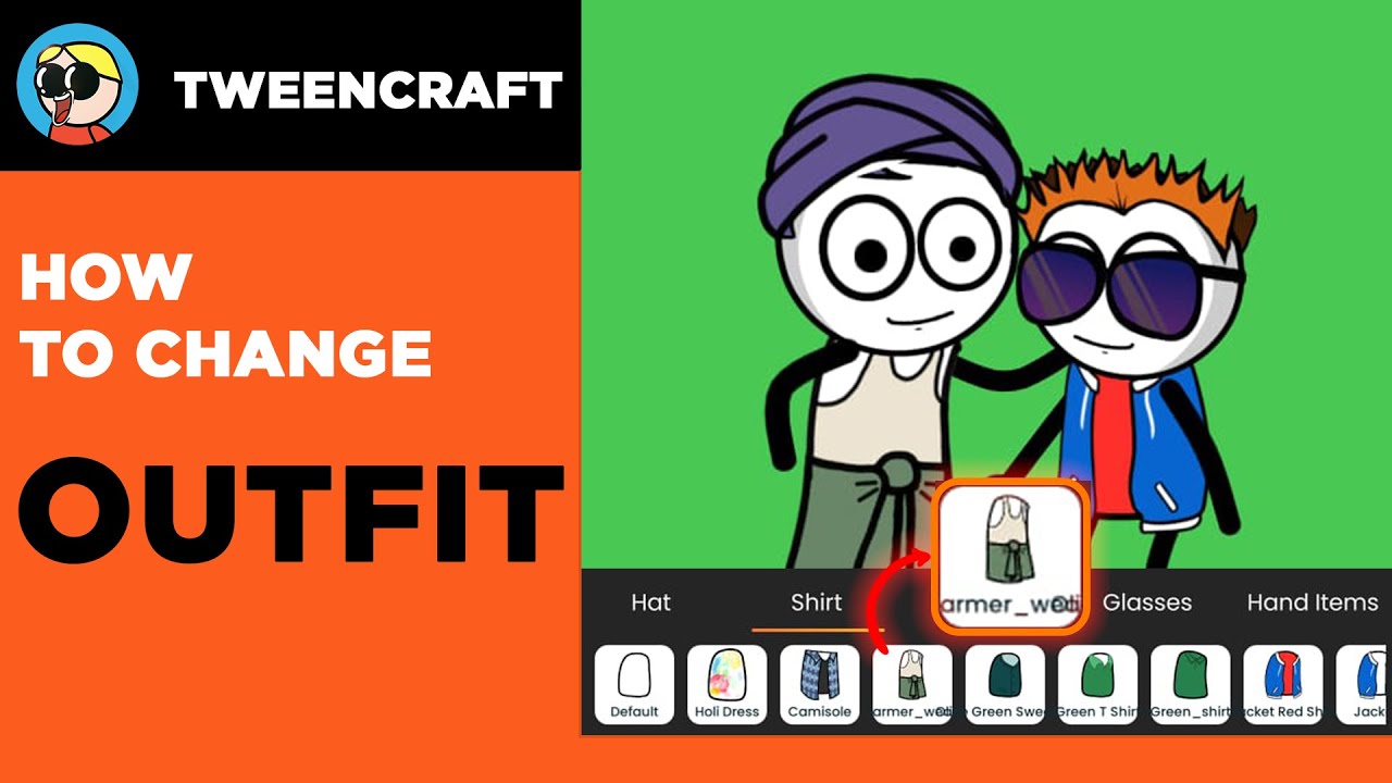 How to Change Your Character's Outfit in Tweencraft | Easy Animation ...