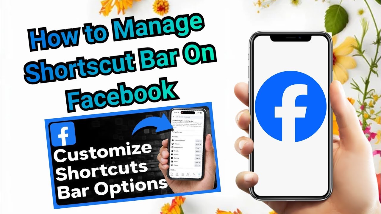 How to Manage Shortcut Bar on Facebook. - YouTube