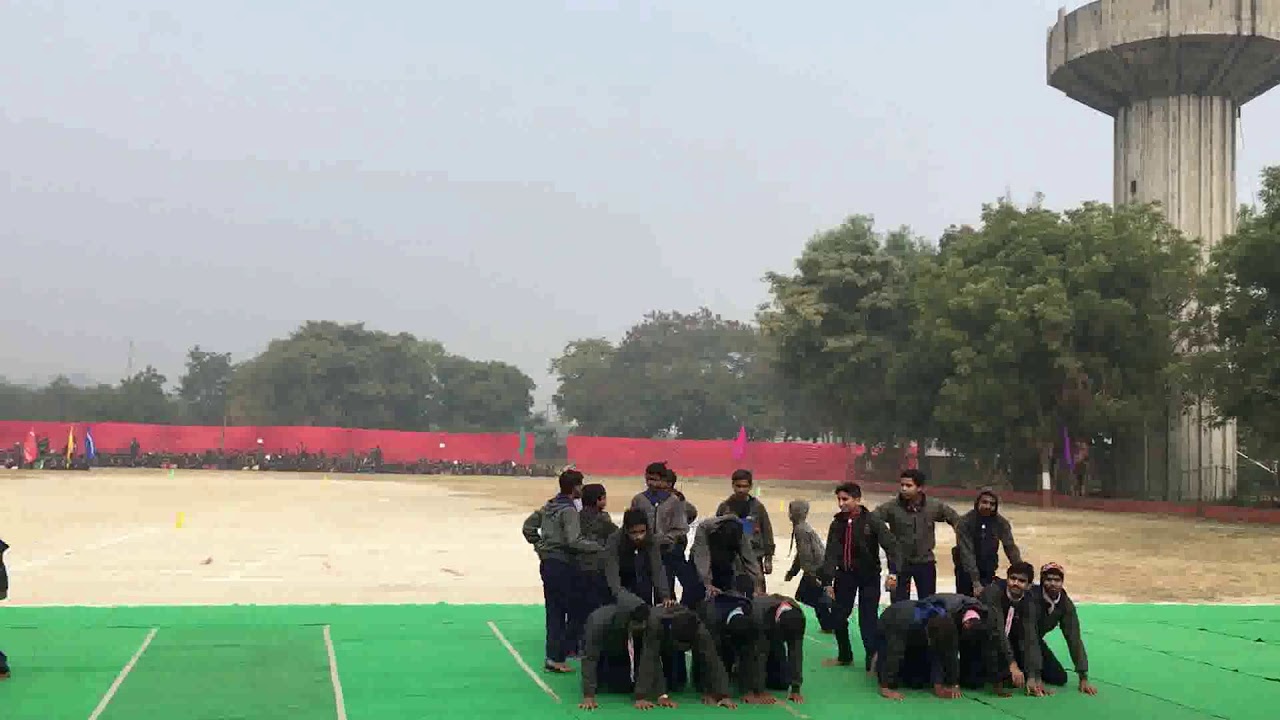 Pyramid Formation by scout & guide Students - YouTube