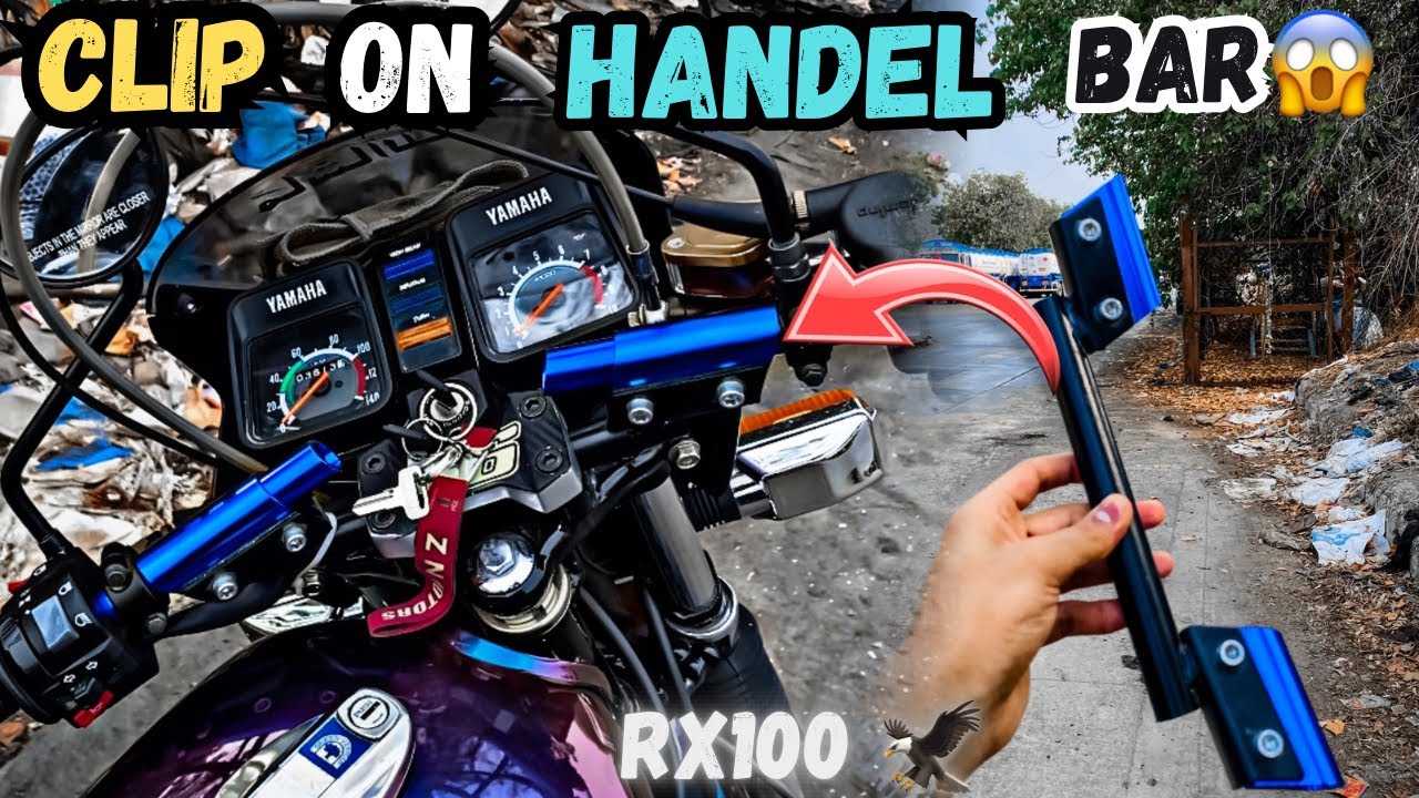 New Clip On Handel Bar install😱 | Rx100 #viral #yamaha - YouTube