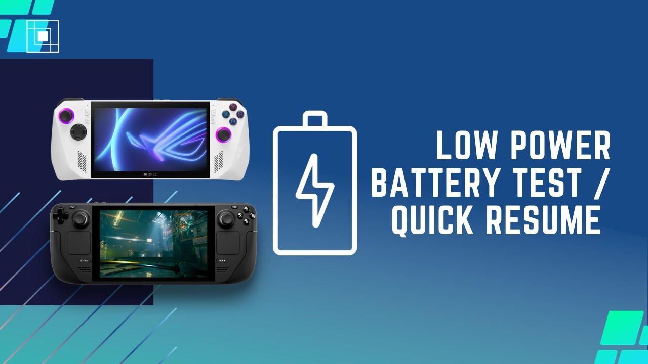 ROG Ally Quick Resume vs Steam Deck and Low TDP Battery Test ...