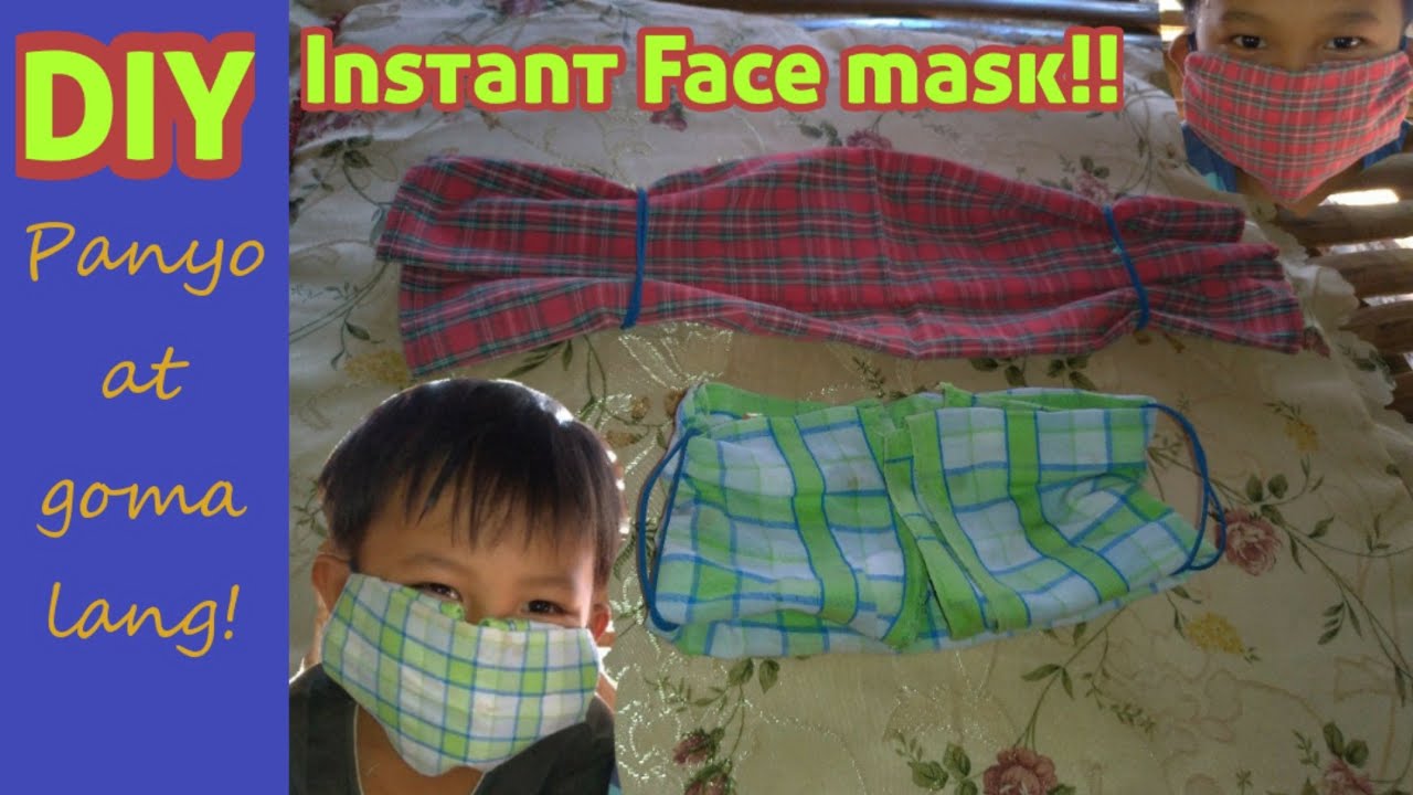 Paano Gumawa ng Mabilisang Face Mask / Covid-19 - YouTube