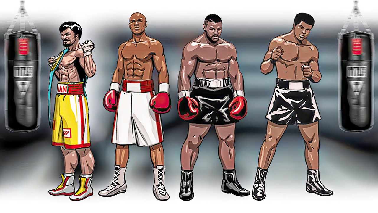 Boxing Superstars Smashing the Heavy Bag: Tyson, Ali, Mayweather ...