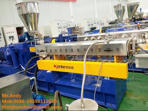 Extrusion Design PP & Asphalt Modification Parallel Twin Screw Extruder ...