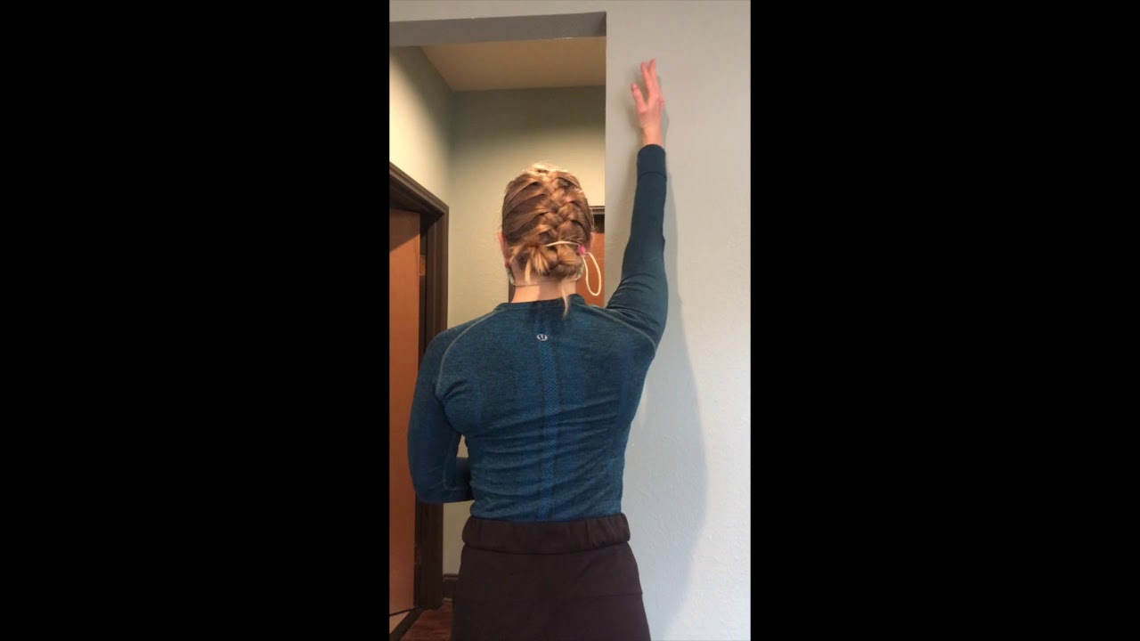 Back Stretch: Standing lat stretch to lift off - YouTube