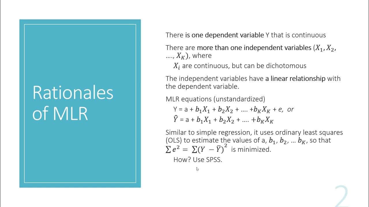 An overview of Multiple Linear Regression - YouTube