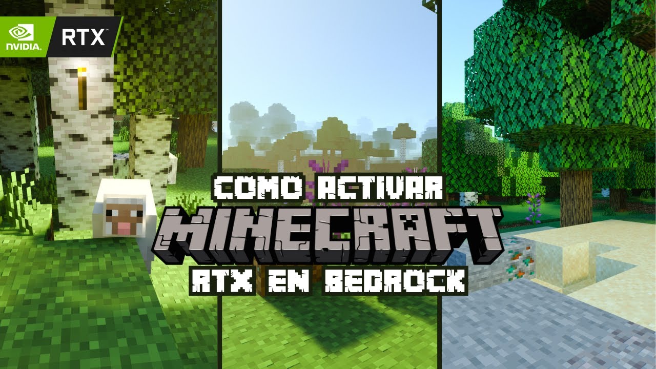 COMO ACTIVAR el RTX en MINECRAFT BEDROCK | MINECRAFT Texturas| MINECRAFT 1.19.X - YouTube