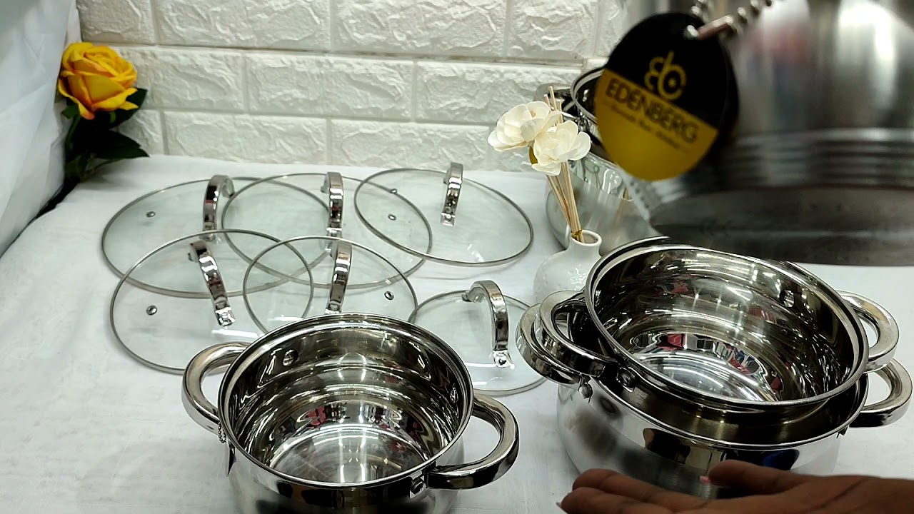 Why Choose Edenberg Stainless Steel Cookware. - YouTube