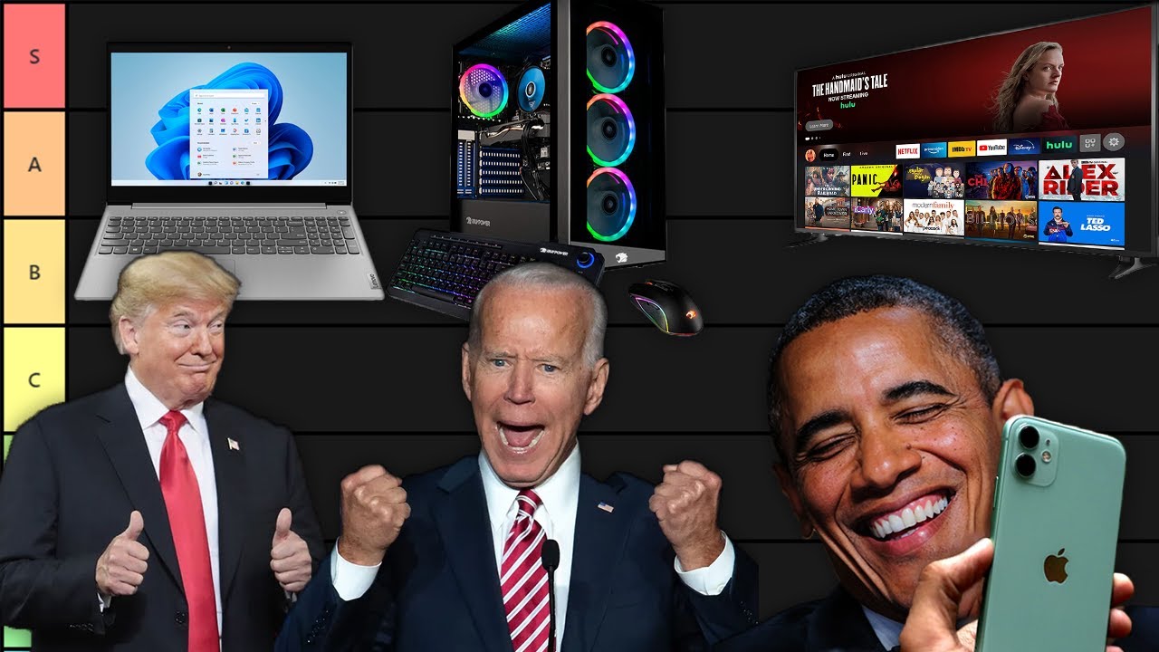 PRESIDENTS MAKE AN ELECTRONICS TIER LIST - YouTube