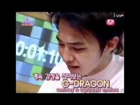 YouTube G Dragon crying competition eng sub - YouTube