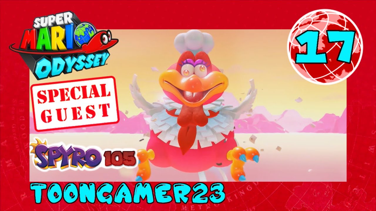 Let's Play Super Mario Odyssey (BLIND) Part 17 - Cookatiel Showdown ...